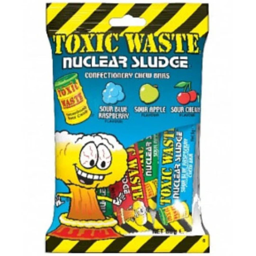 Toxic Waste Nuclear Sludge Mini Chew Bars 80g 1X12 – iVape Delivery